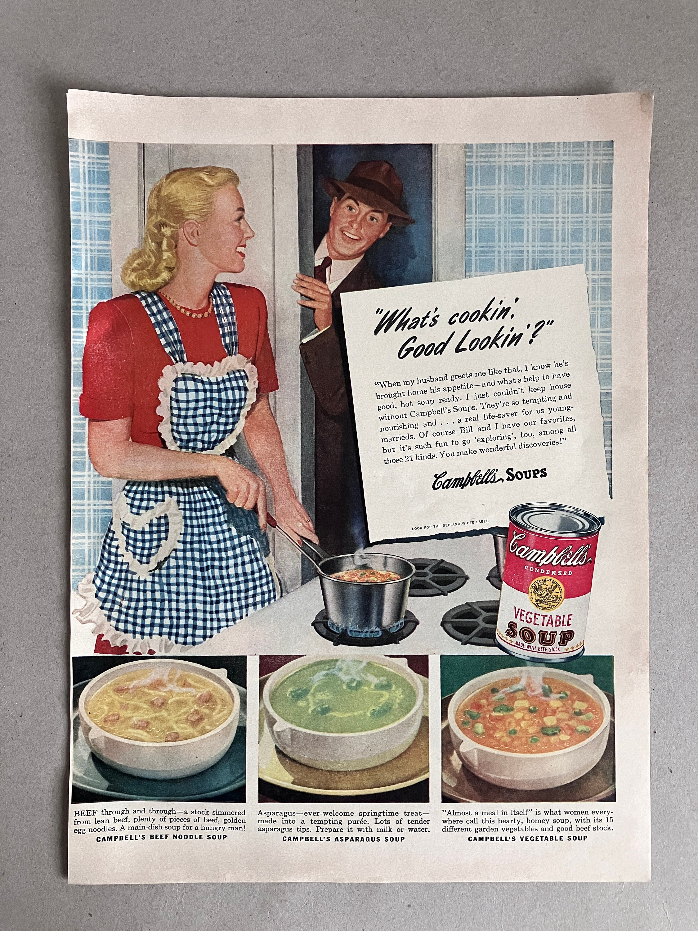 1948 CAMPBELL'S Soups Vintage Ad Vintage Campbell's Soup Ad Vintage ...