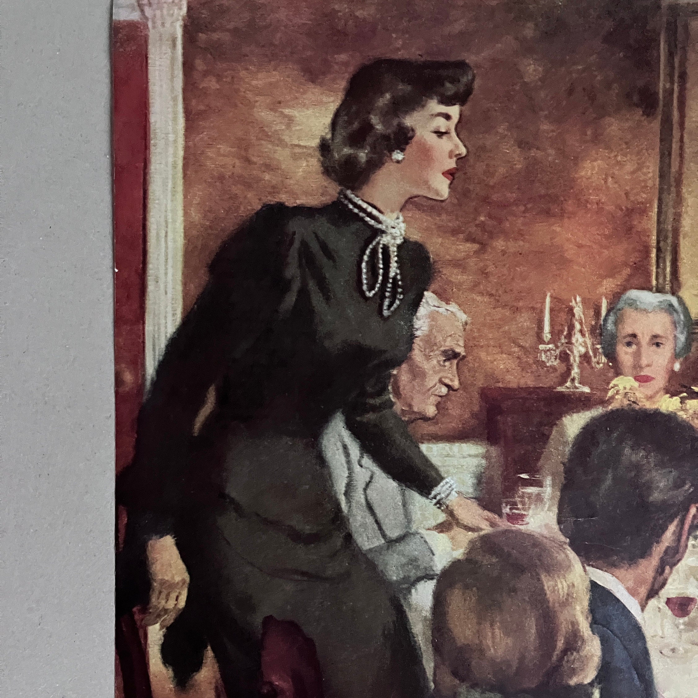 1948 Vintage Illustration Story Art 1940s Fashion Illustration Vintage ...