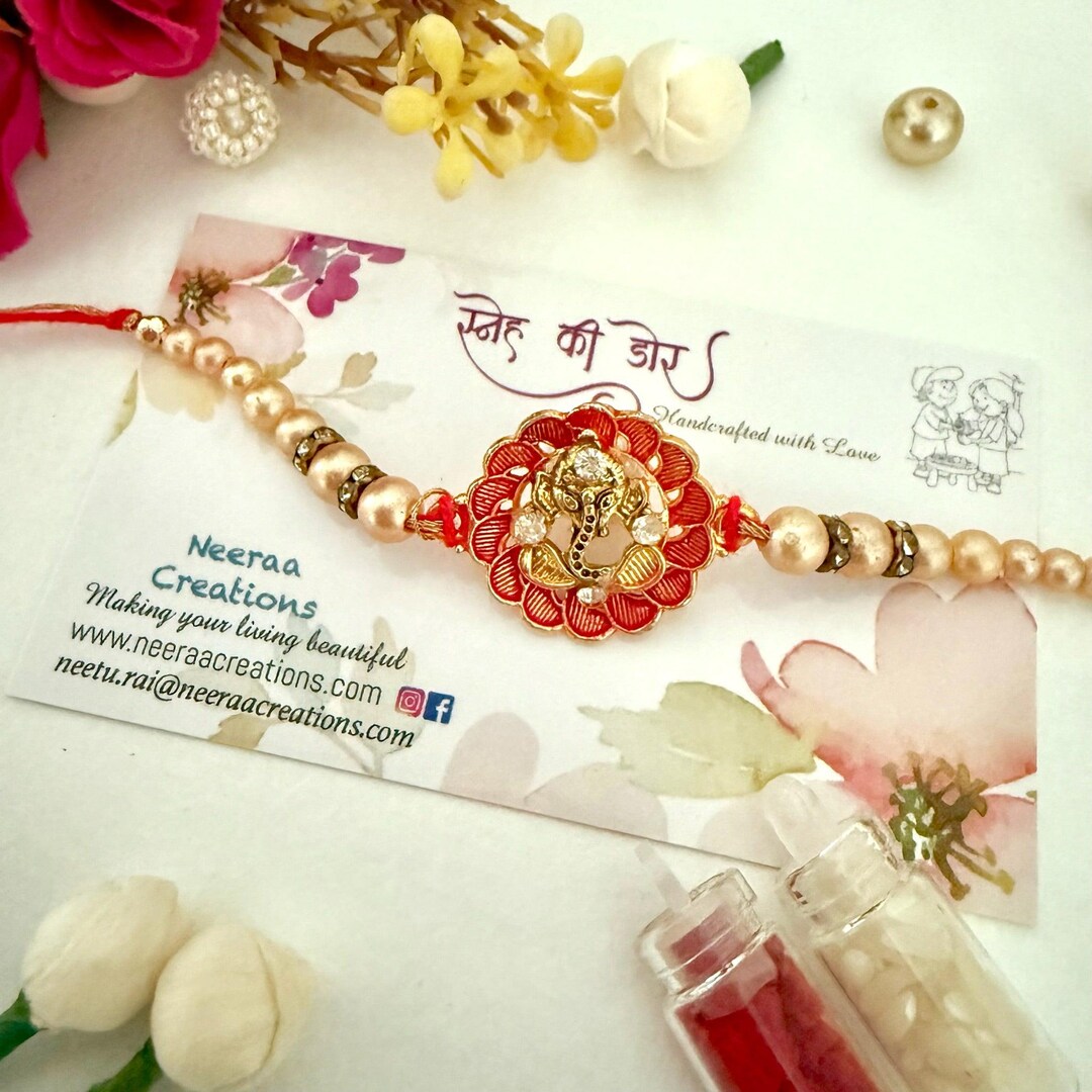 Ganesha Rakhi for Brother - Etsy