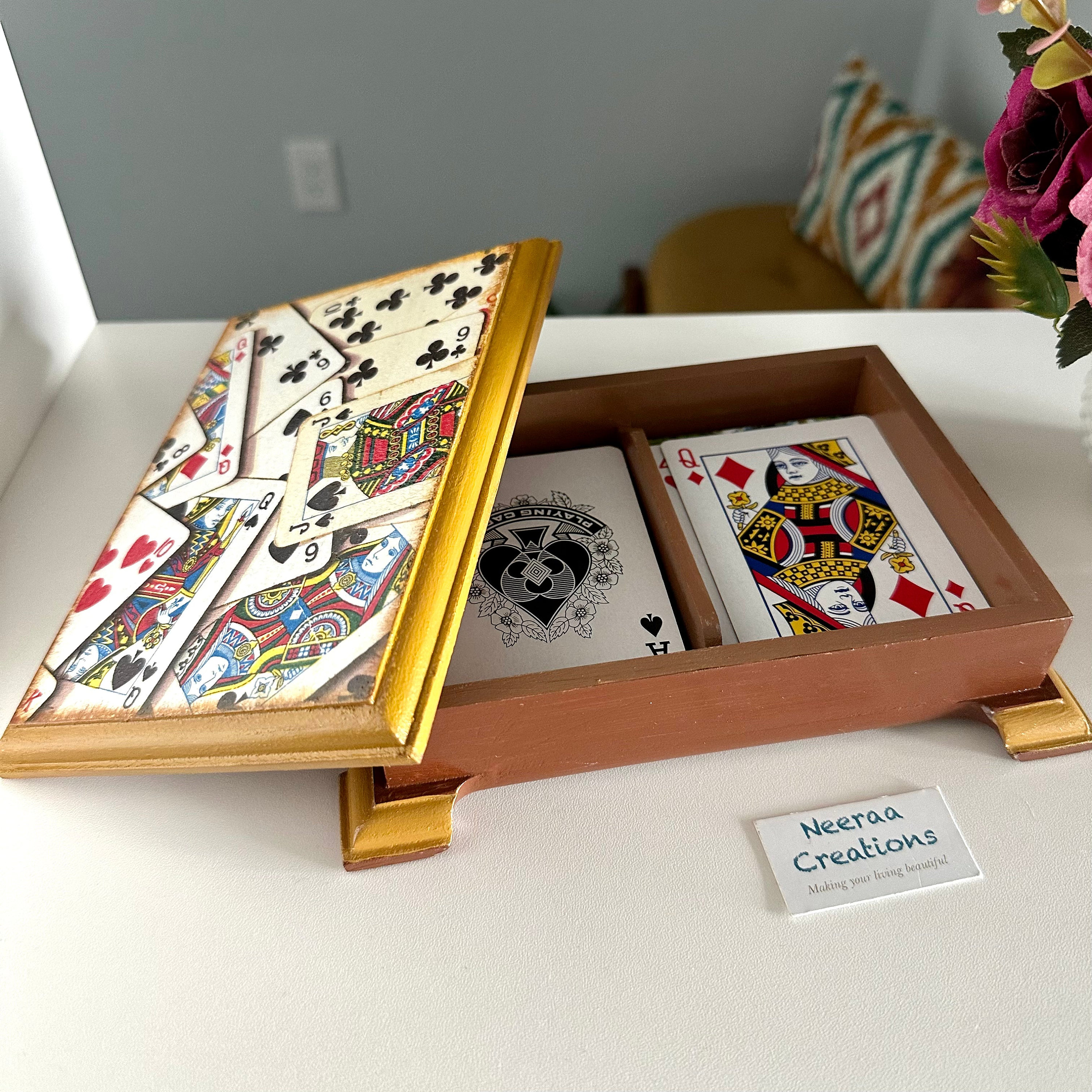 Playing Cards Box - for 2 Packs - Etsy