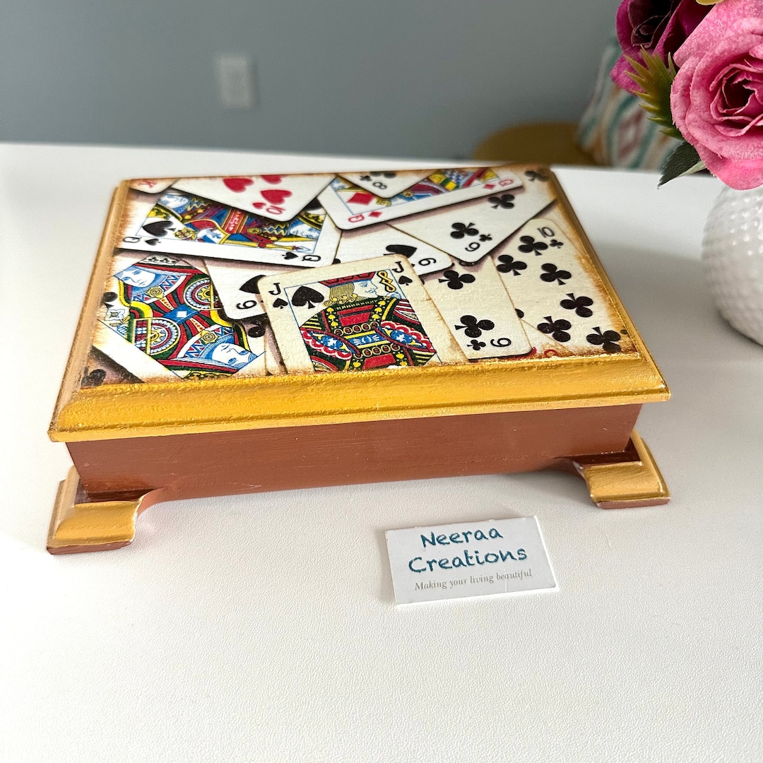 Playing Cards Box - for 2 Packs - Etsy