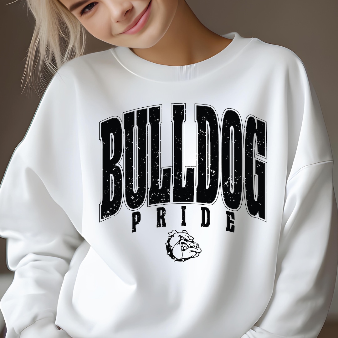 Bulldog Pride Svg PNG, Varisty Design, Bulldog Mascot Svg, Bulldog Team ...