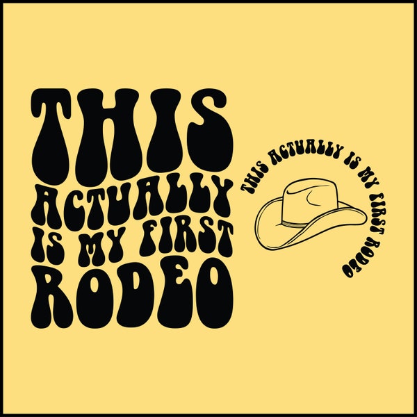 My First Rodeo Svg - Etsy