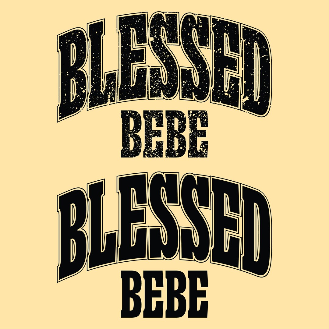 Blessed Bebe Floral Design: Retro Sublimation PNG SVG (digital Download ...