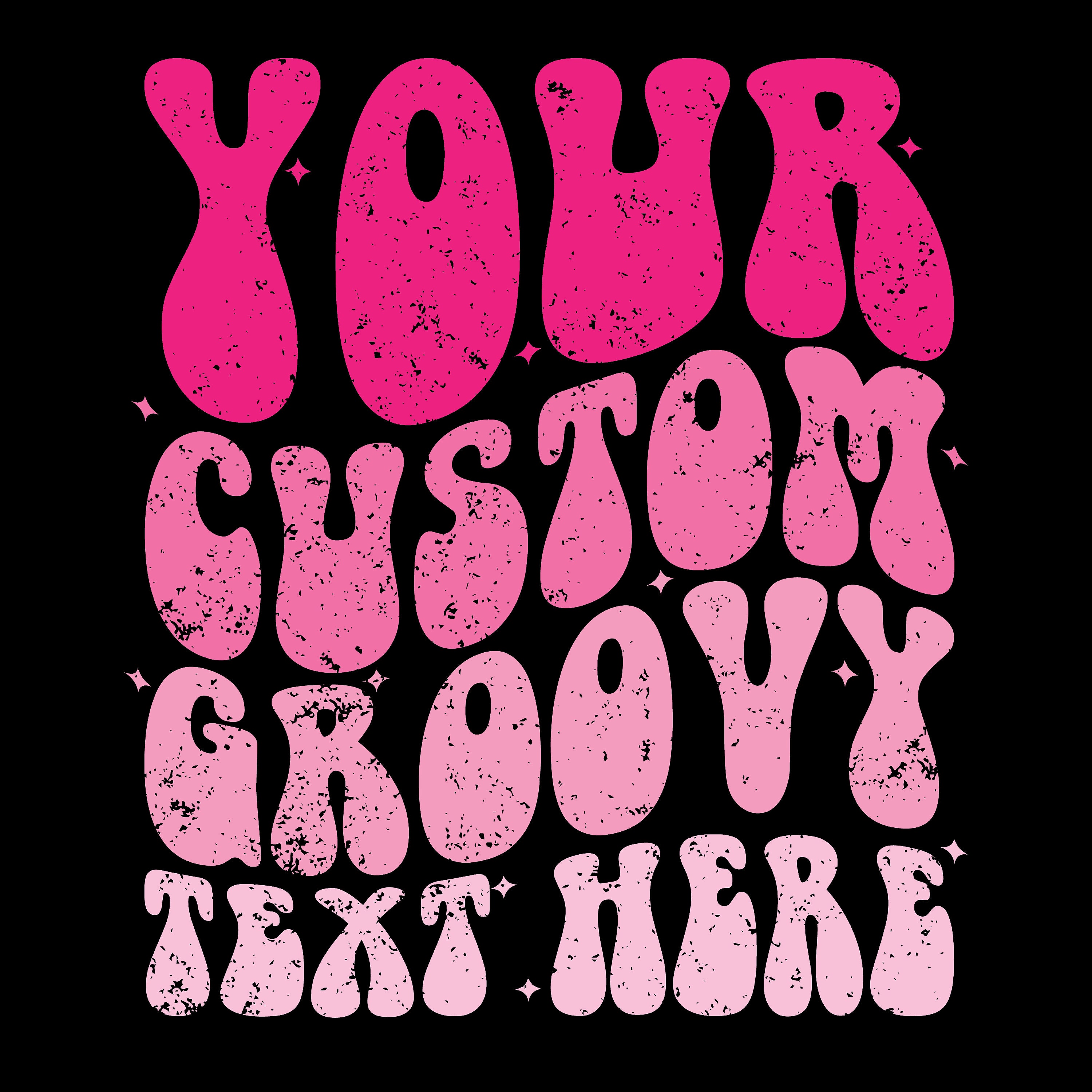 Custom Groovy Wavy Text Design: Retro Font (SVG & PNG) - Etsy UK