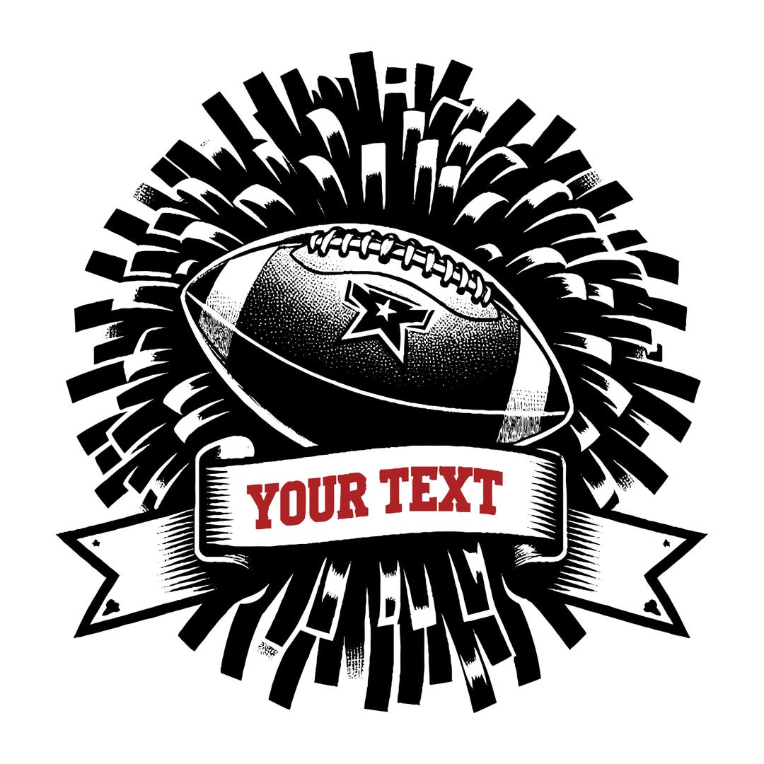Custom Football Cheer SVG PNG: Personalized Gameday Design (digital ...