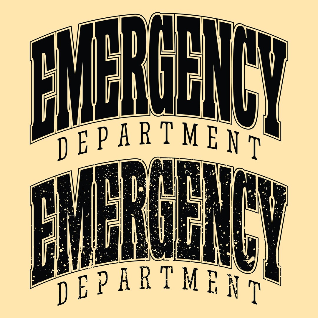 Emergency Department SVG Png, ER Nurse Shirt Svg, Emergency Room Tech ...
