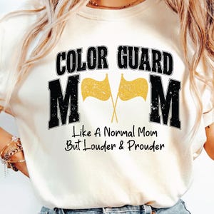 Color Guard Mom PNG, Gold Glitter, Varsity Design, Distressed, Color ...