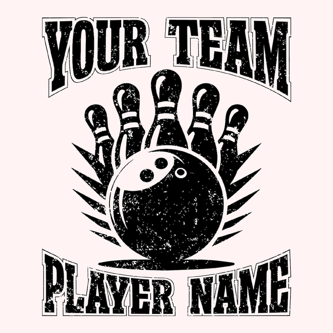 Custom Bowling Team SVG PNG, Personnalized Player Name Design, Bowling ...