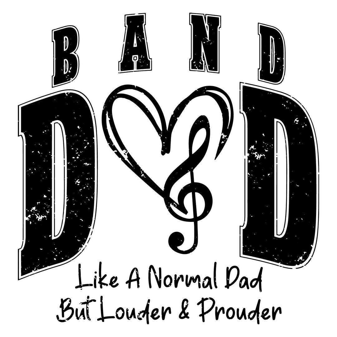 Band Dad SVG PNG, Varsity Design, Distressed, Loud and Proud Band Dad ...