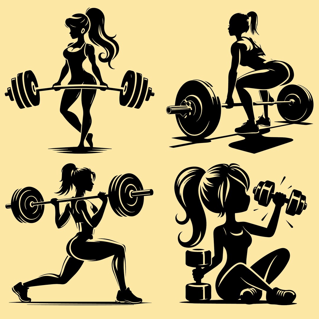Barbell Girl Png Svg, Funny Body Svg, Builder Weightlifter Svg, ,svg ...