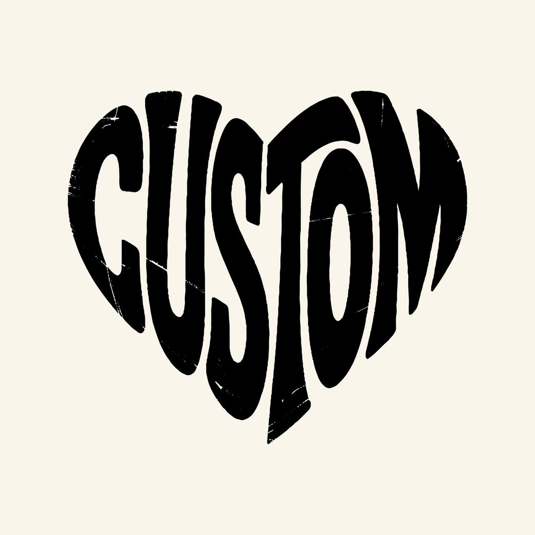 Custom Valentine Name, Heart Shape, Personalized Love Text, Matching ...