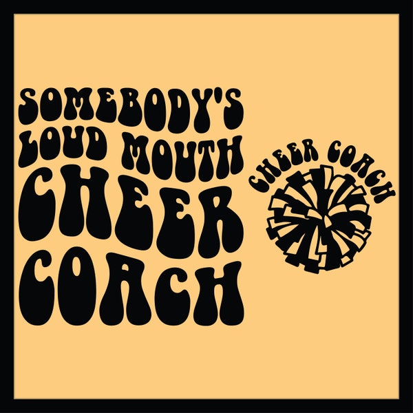Somebodys Loud Mouth Cheer Mama Svg Etsy