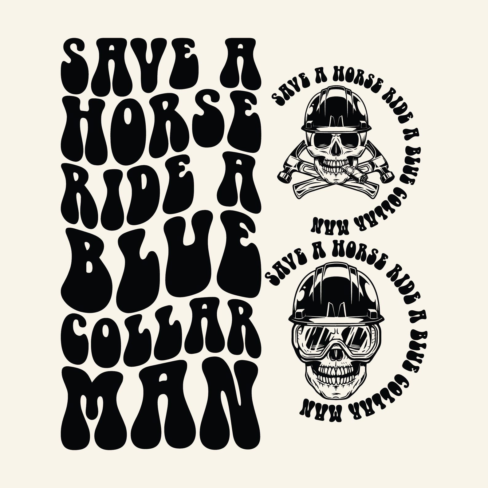 Save A Horse Ride A Blue Collar Man Svg Png, Blue Collar Png, Adult ...