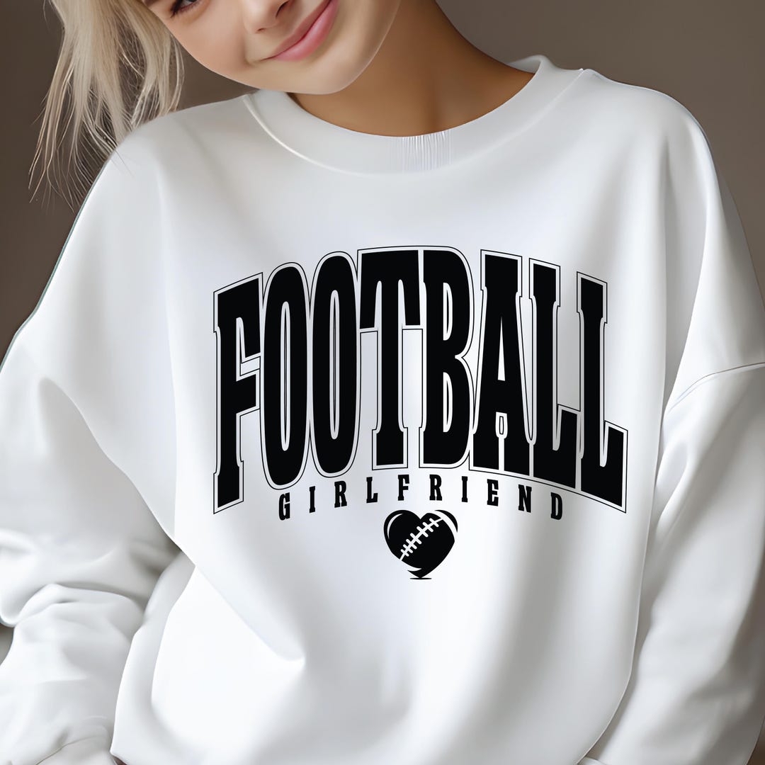 Football Girlfriend SVG PNG, Football Boyfriend Svg, Football Game Day ...
