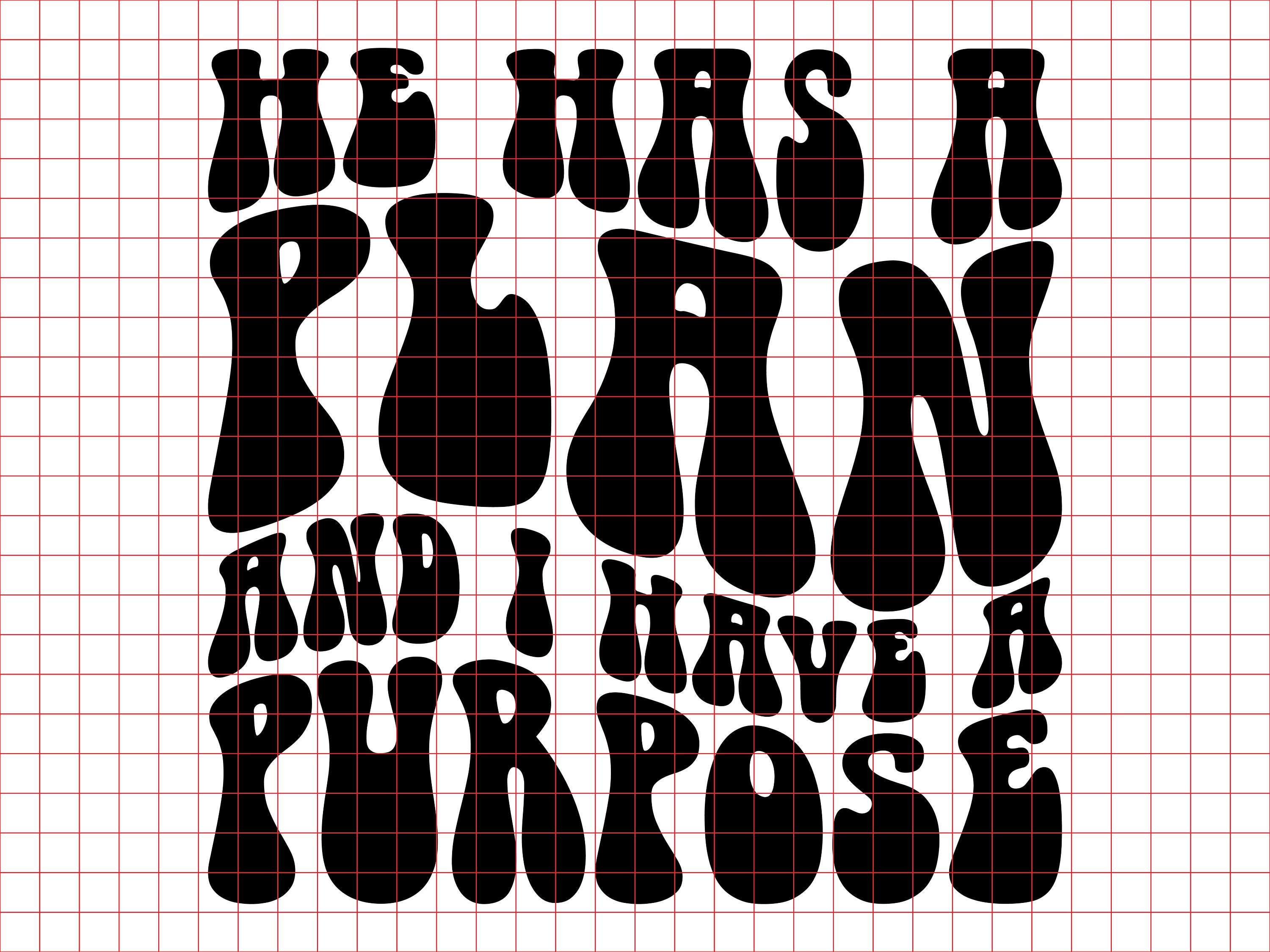 He Has A Plan and I Have A Purpose SVG PNG Cut File Cricut Sublimation ...