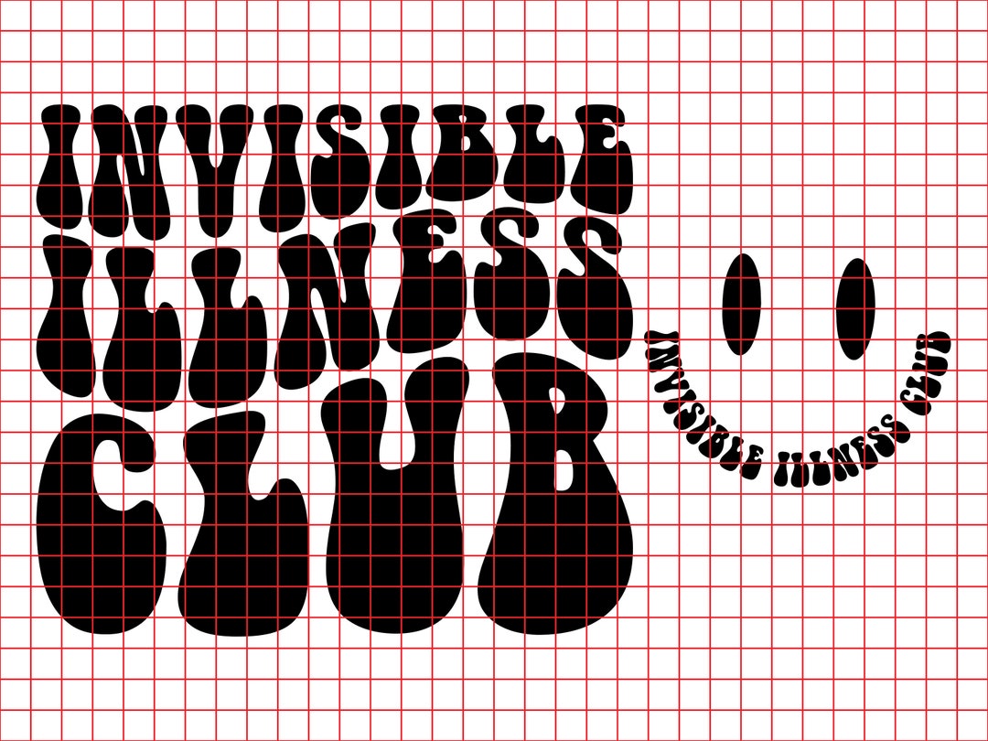 Invisible Illness Club Svg Png Cut File, Cancer Warrior Svg, Breast ...