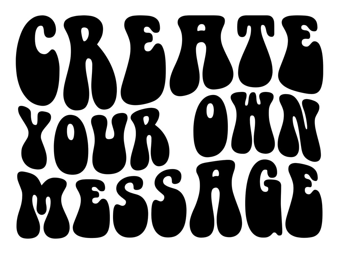 Custom Wavy Text Svg Custom Wavy Letters Svg Custom Wavy - Etsy