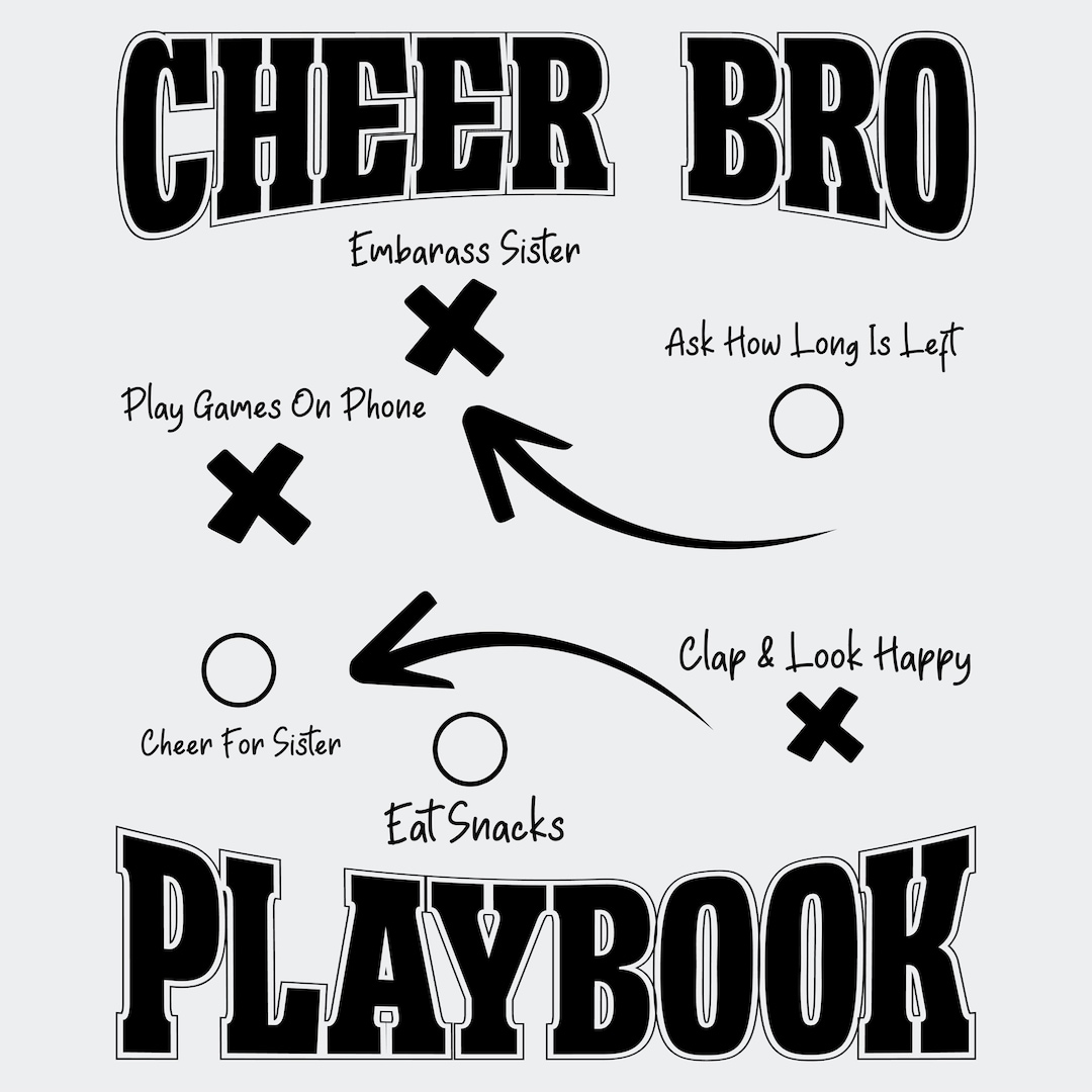 Funny Cheer Bro Png Svg, Cheer Brother Svg, Brother Svg, Cheerleader ...