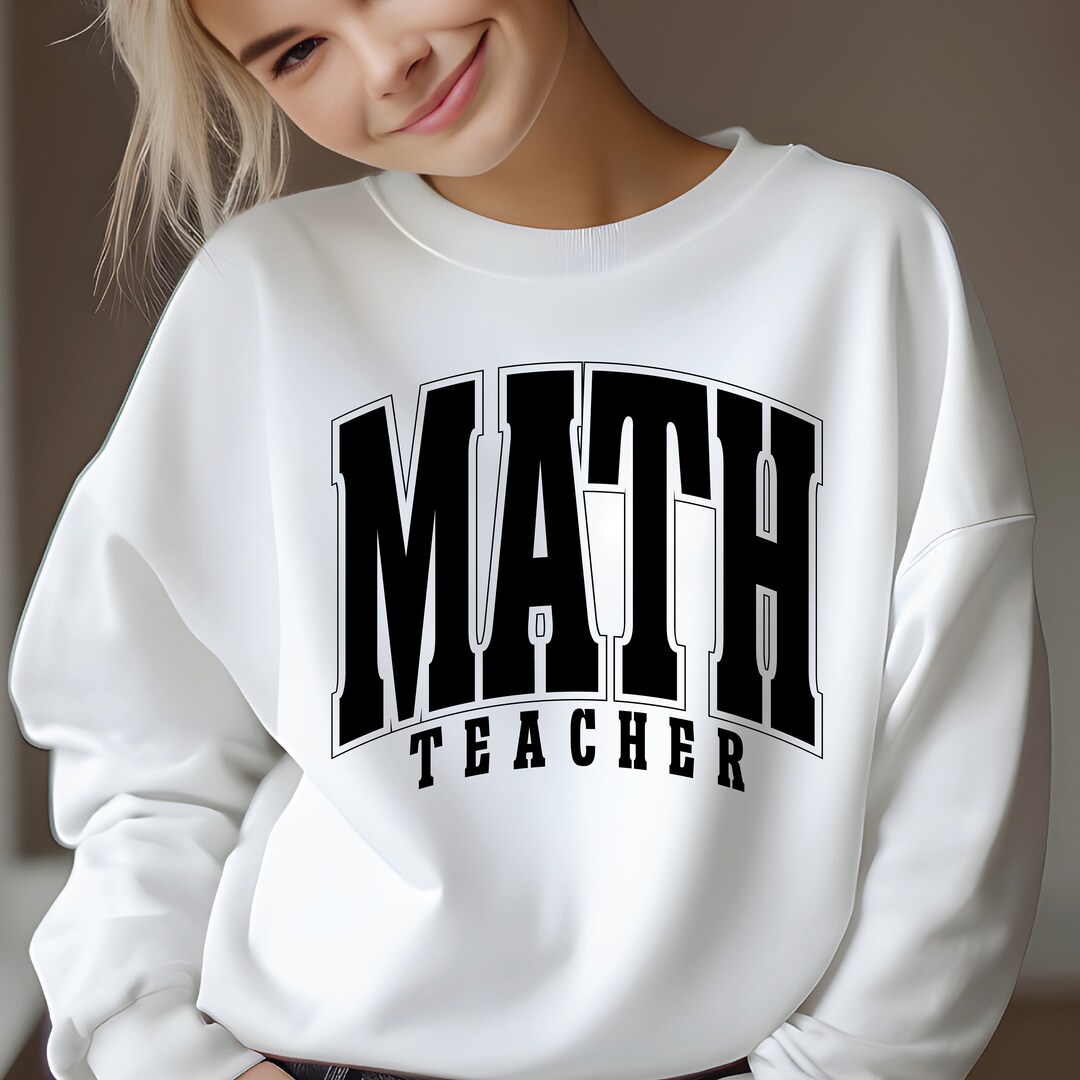 Math Teacher Svg Png, Varsity Text, Math Teacher, Algebra Svg, Calculus ...