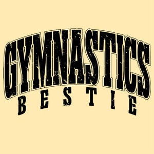 Gymnastics Bestie Svg Png, Gymnast Shirt Png, Best Friend Cut File ...