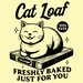 Cat Loaf Funny Cat SVG PNG, Trendy Vintage Retro Cat Lover Design, Cute ...
