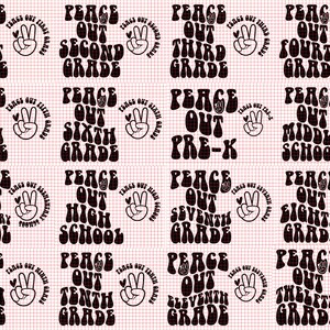 Peace Out School Bundle Svg Png, Last Day of School Svg, End of School ...