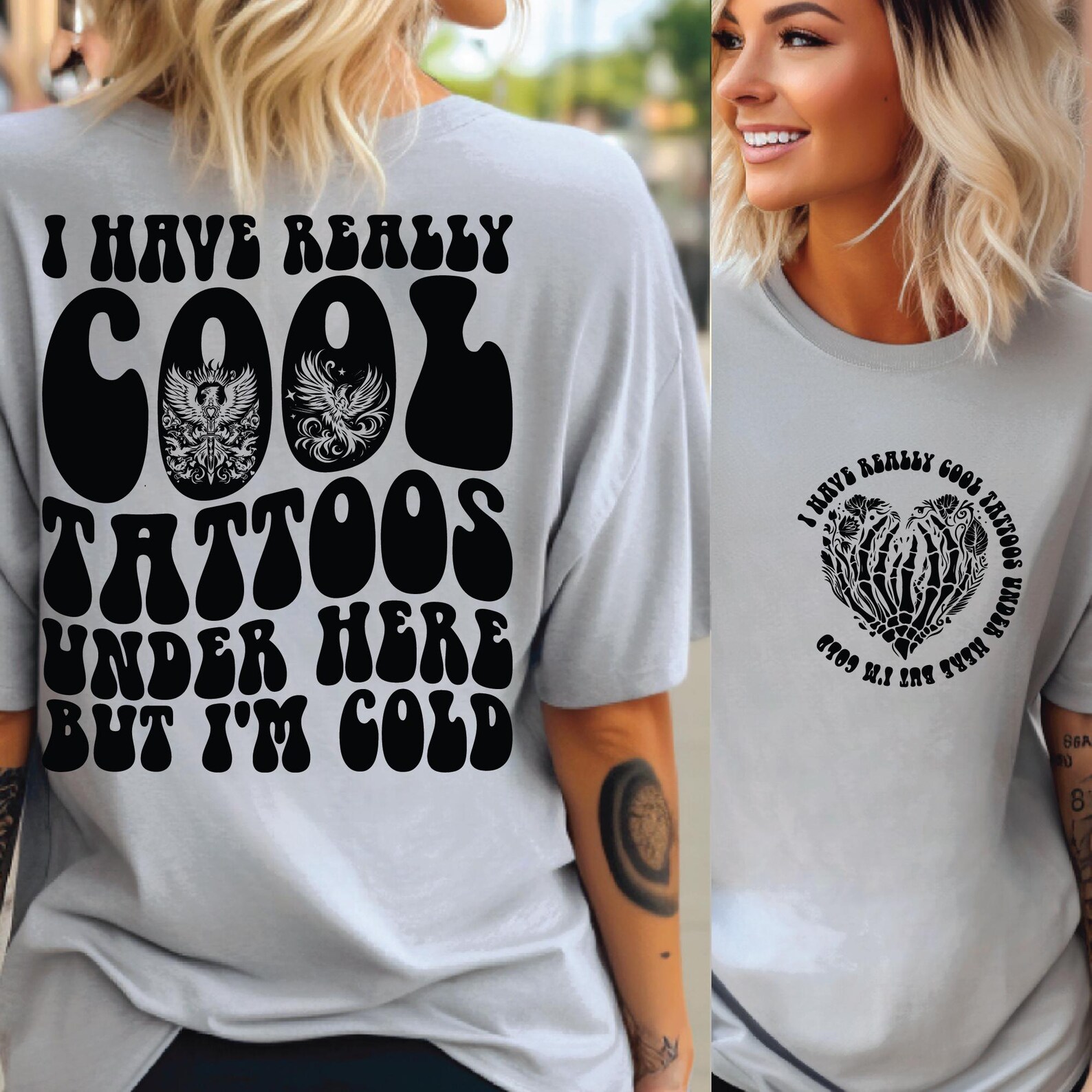 I Have Really Cool Tattoos Under Here but I'm Cold Svg Png, Funny ...