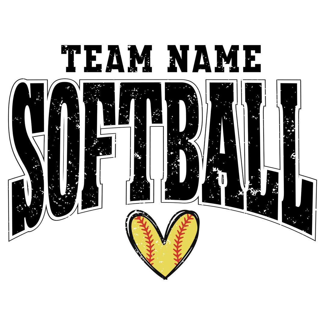 Custom Softball Png Svg, Custom Softball Name Svg, Custom Softball ...