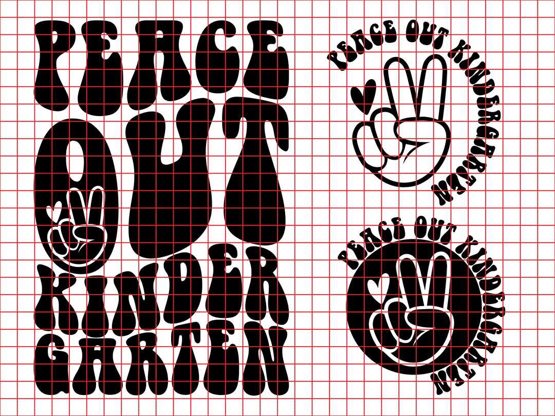 Peace Out Kindergarten Svg Png Cut File Sublimation Design, Last Day of ...
