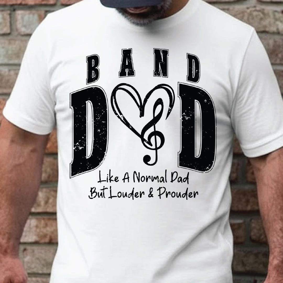 Band Dad SVG PNG, Varsity Design, Distressed, Loud and Proud Band Dad ...