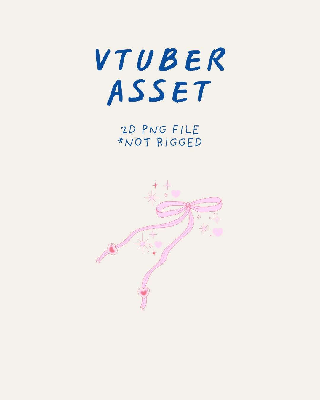 Vtuber Assets | 2D PNG File Pink Ribbon | Vtube Studio | Instant Use ...