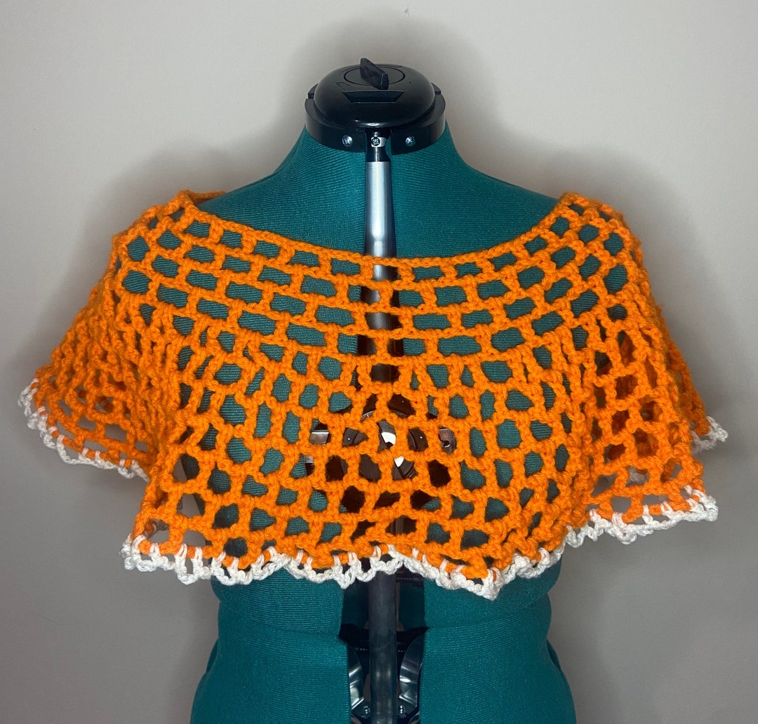 Crochet Half Poncho Pattern - Etsy