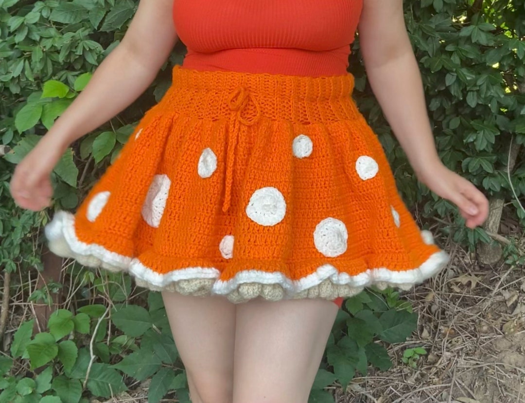 Fluffy Mushroom Skirt Pattern - Etsy