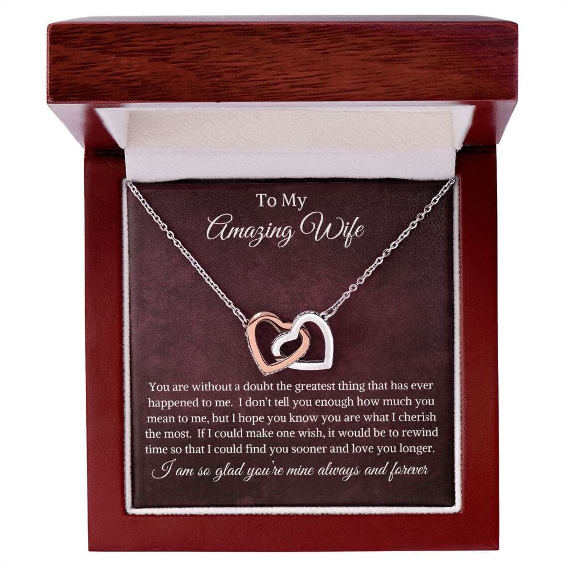 Wife Necklace, Wife Gift, Wife Birthday Gift, Wife Anniversary, Gift ...