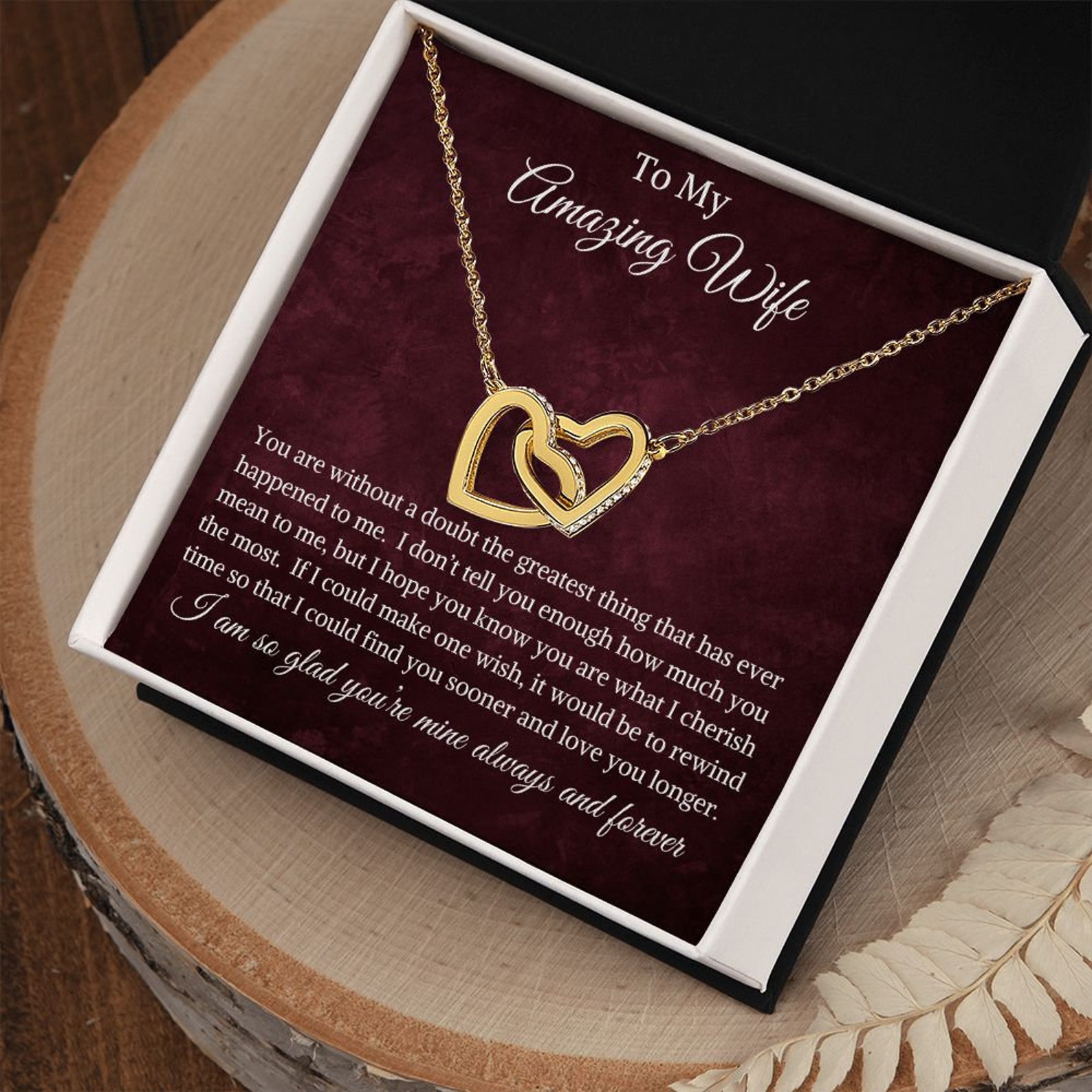 Wife Necklace, Wife Gift, Wife Birthday Gift, Wife Anniversary, Gift ...