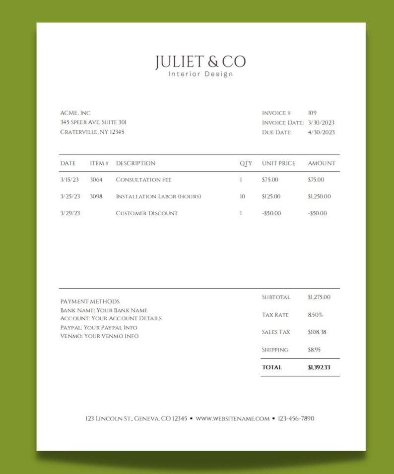 Classic Sales Invoice I Customer List and Invoice Tracking Sheet Built ...