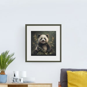 Digital Painted Colourful Happy Panda1 DIGITAL DOWNLOAD - Etsy