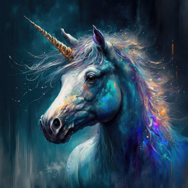 Realistic Unicorn - Etsy