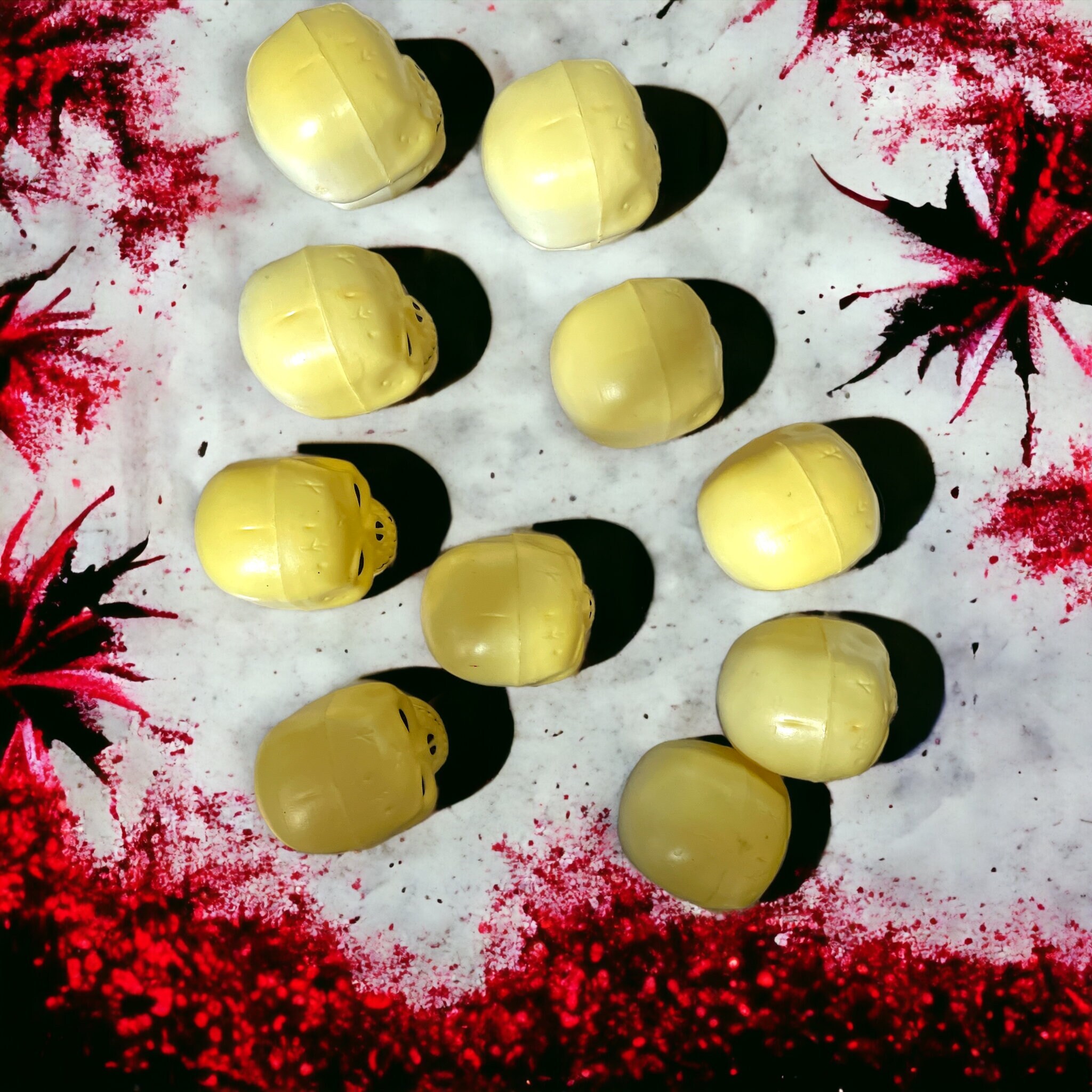 Halloween Skulls Blow Mold for Tony Retro 1950 HTF Set of 10 - Etsy