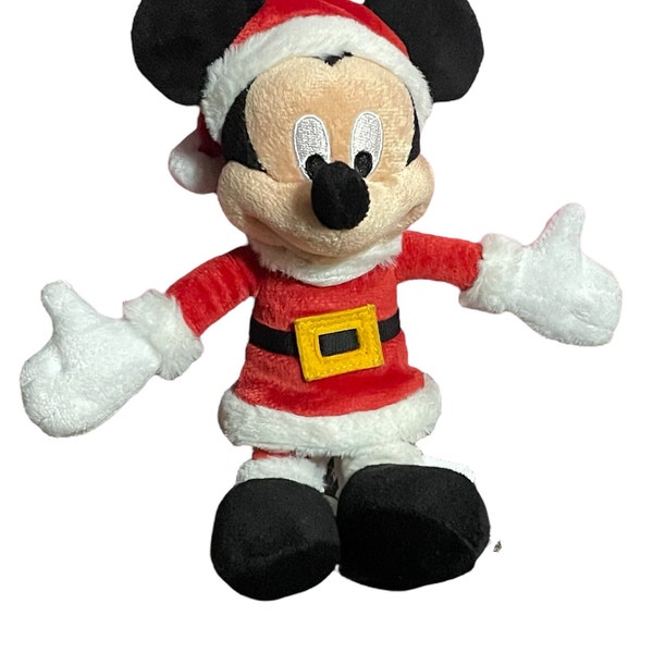 Plush Mickey Santa - Etsy