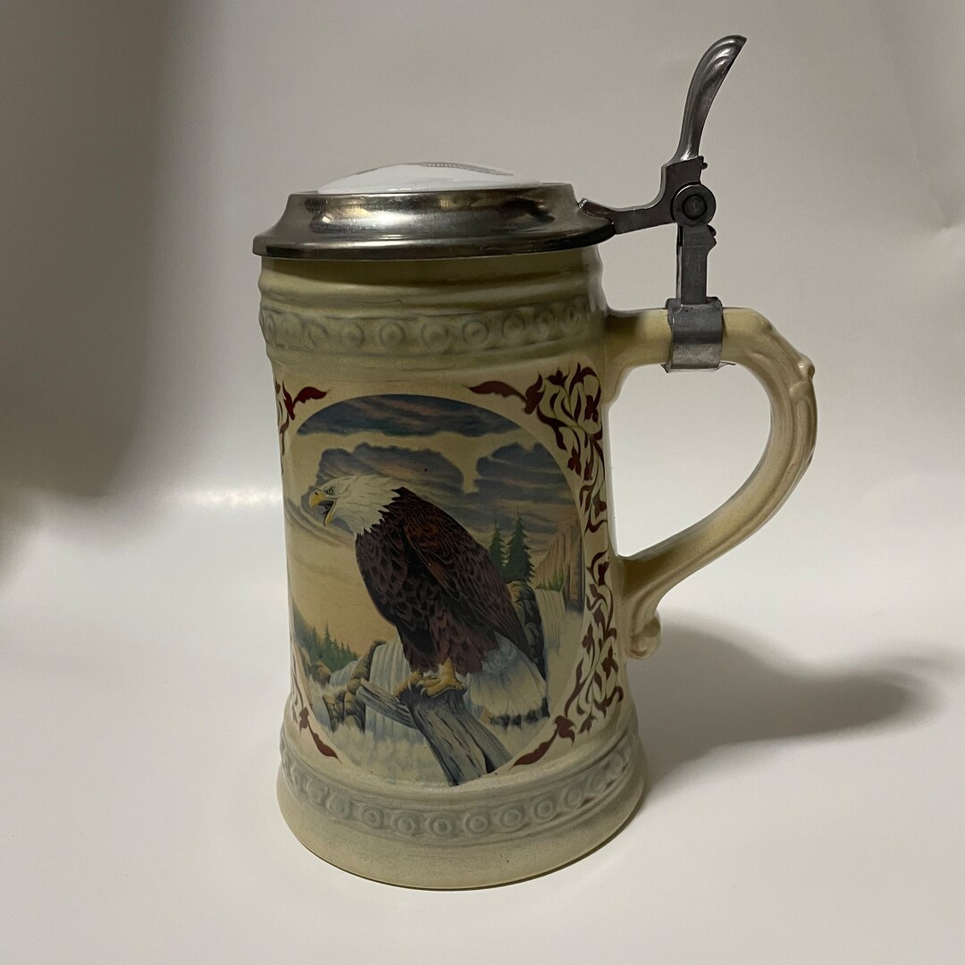 HARLEY-DAVIDSON Bald Eagle Lidded Stein Vintage 1993 - Etsy