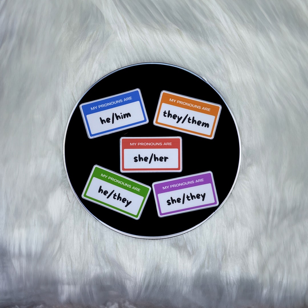 Pronoun Sticker Bundle (two Stickers) - Etsy