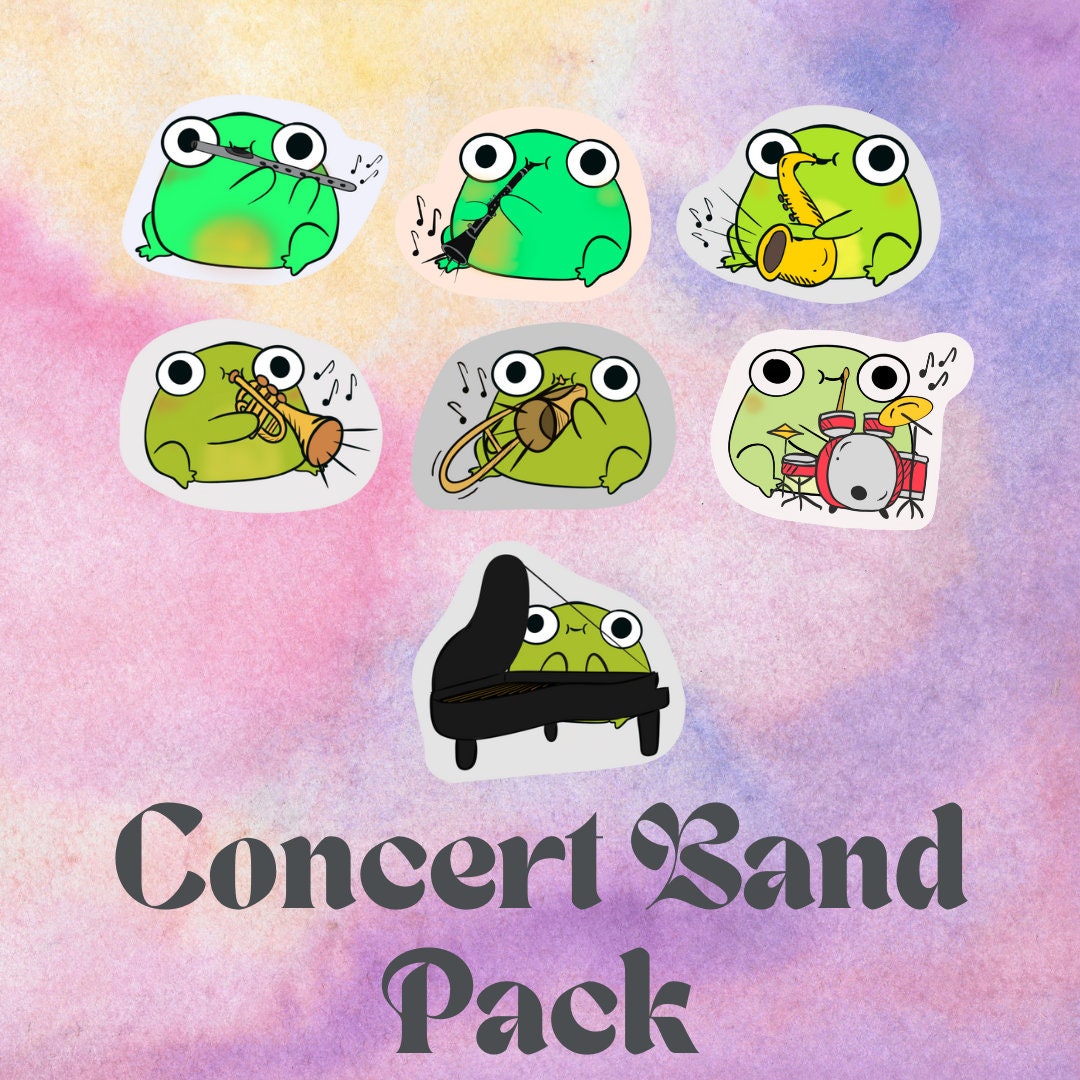 Concert Band Sticker Pack - Etsy