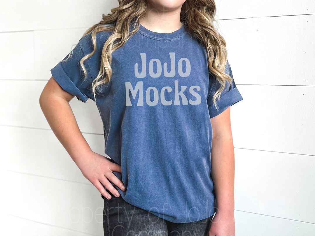 Comfort Colors Mockup, C1717 Denim Mockup, Aesthetic Mockup, Trendy ...