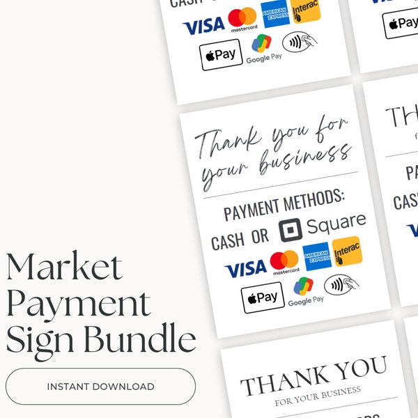 Payments Accepted Sign - Etsy