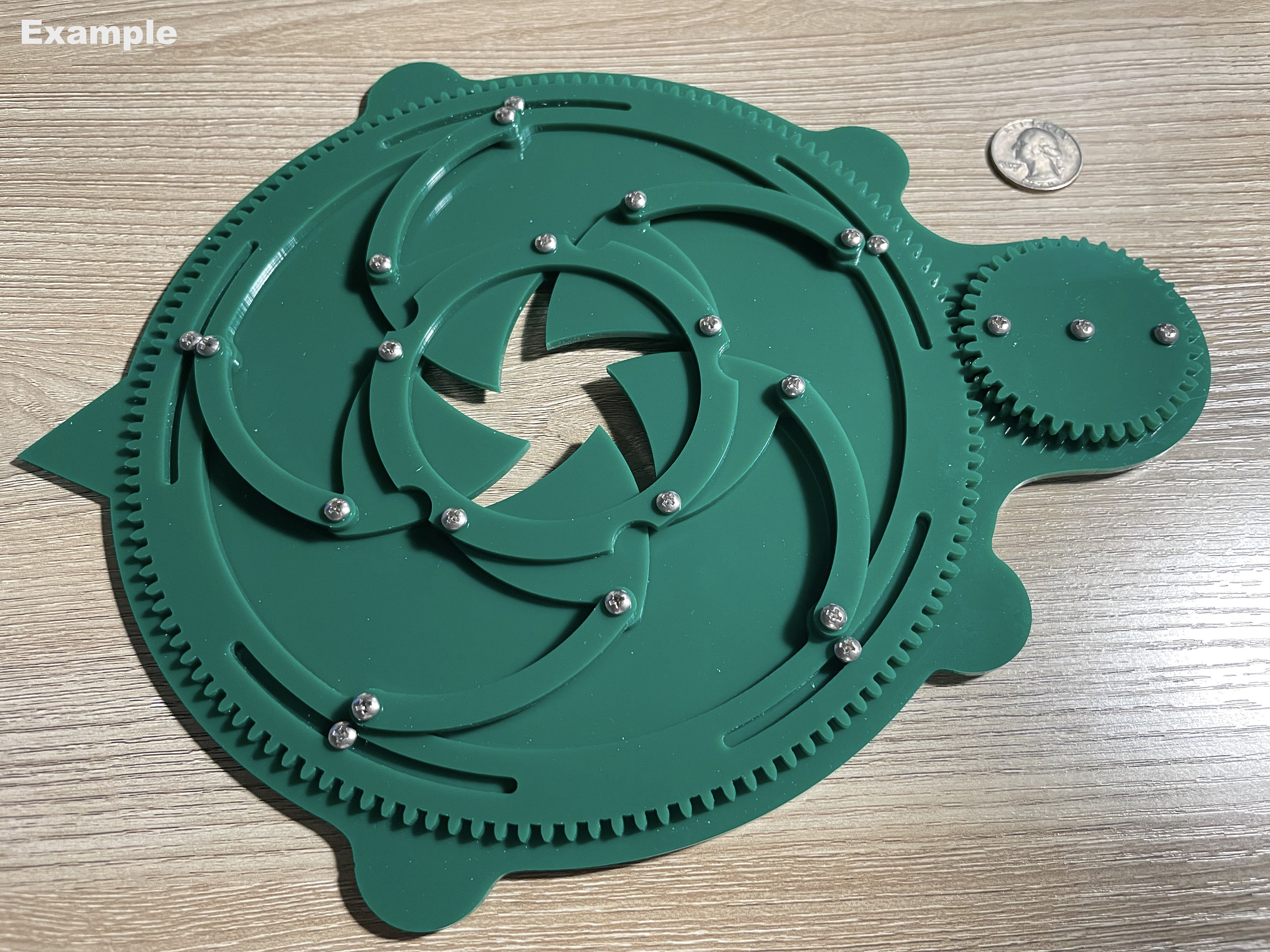 Mechanical Iris Turtle CAD File Download for Laser Cutting, DXF, DWG ...