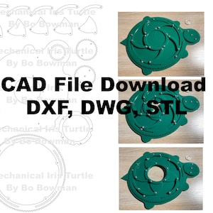 Mechanical Iris Turtle CAD File Download for Laser Cutting, DXF, DWG ...