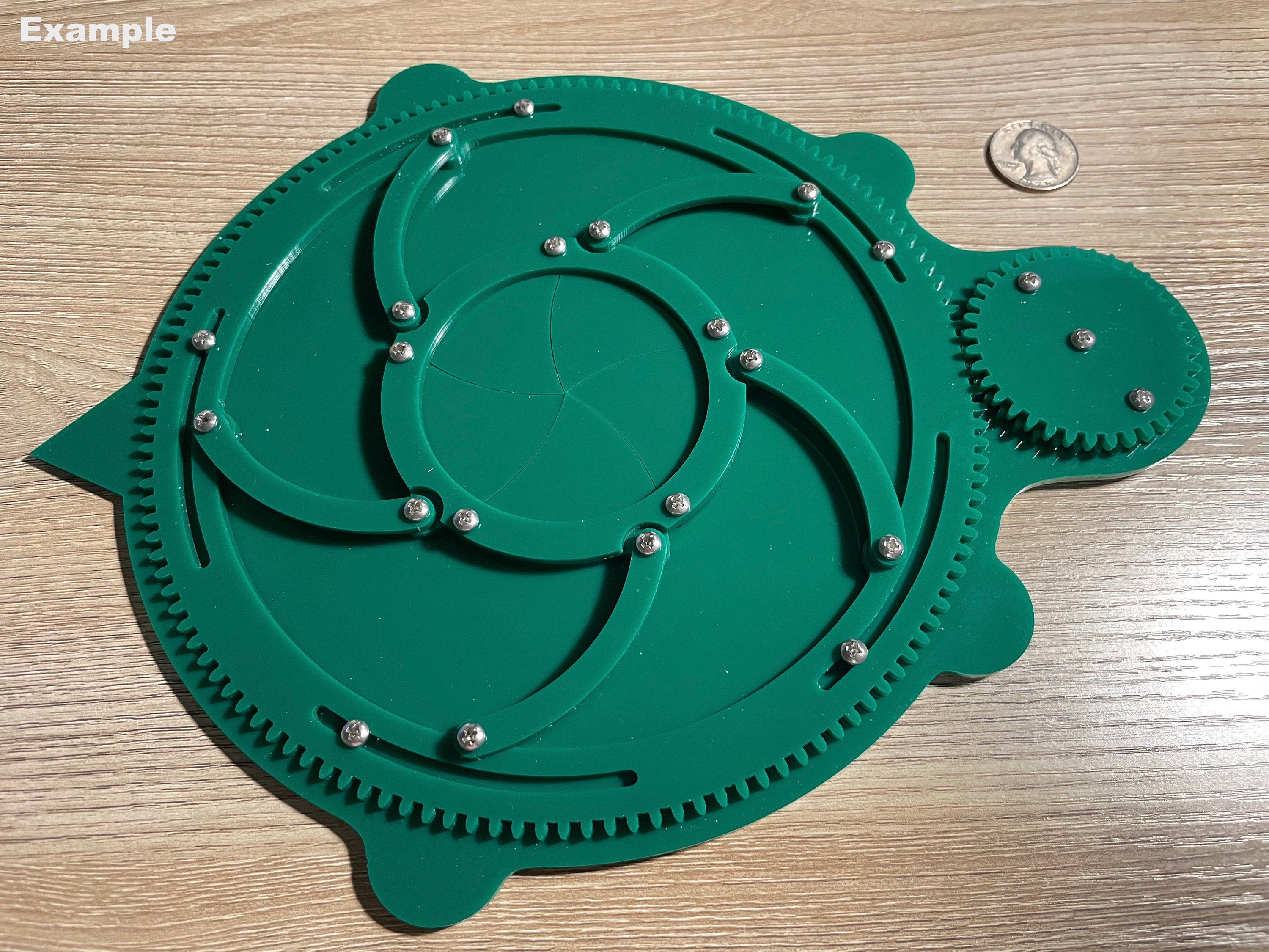 Mechanical Iris Turtle CAD File Download for Laser Cutting, DXF, DWG ...