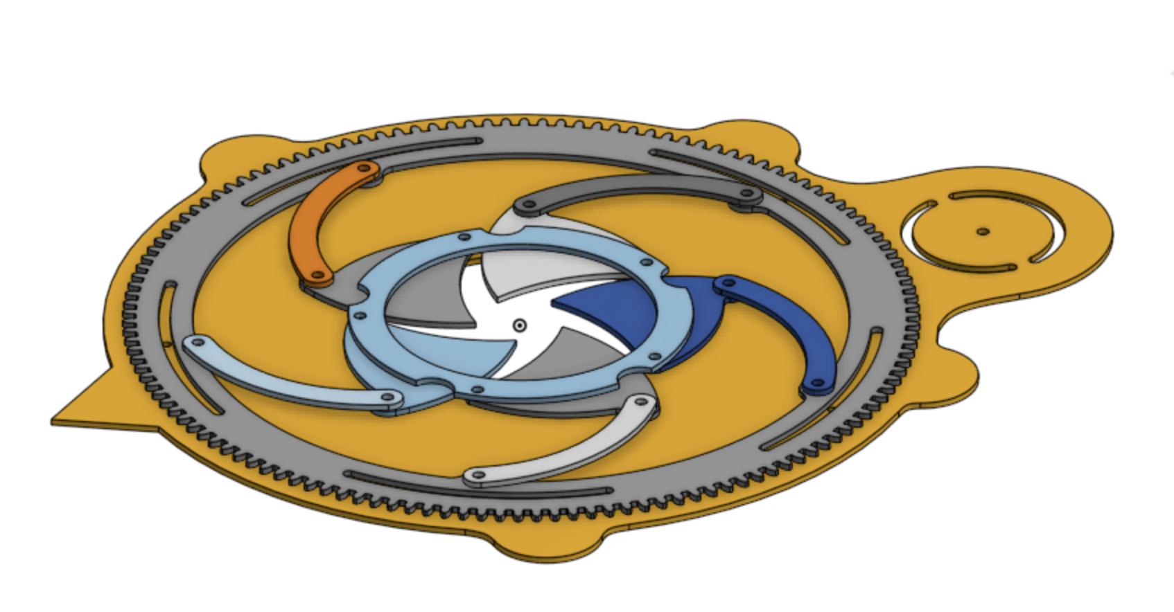 Turtle Mechanical Iris - INDIVIDUAL Separated STL Files for 3D Printing ...